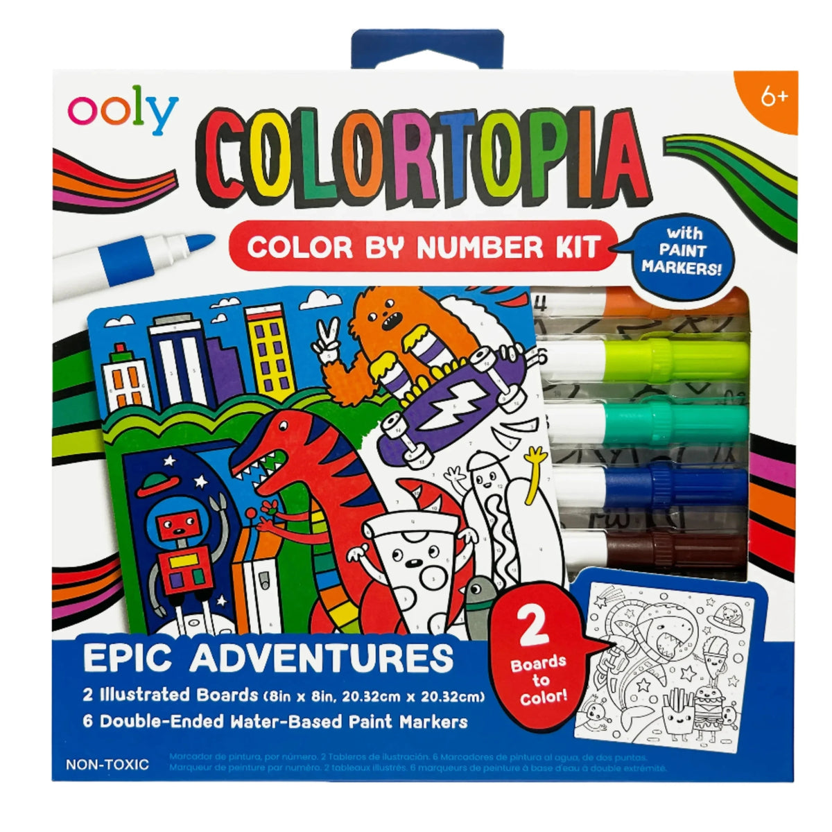 Colortopia: Paint Marker By Number Kit Epic Adventures — Child's Play ...