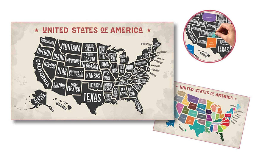 Scratch-off USA Map — Child's Play Toys Store