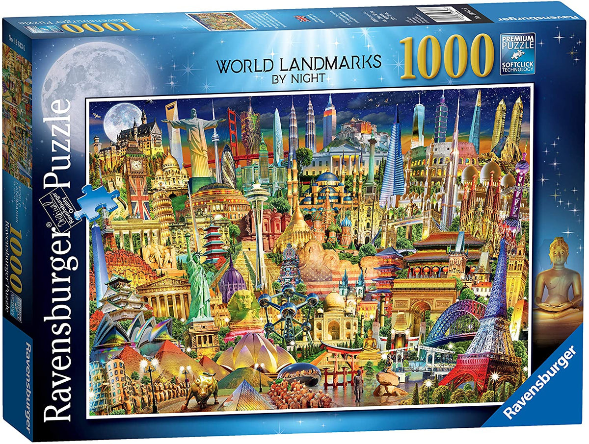 World Landmarks 1000 Piece Puzzle — Child's Play Toys Store